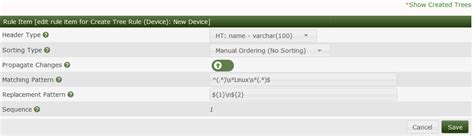 cacti automation tree rules