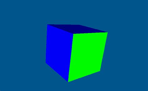 opengl绘制旋转立方体