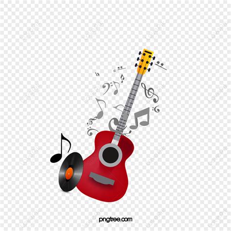 절묘 한 질감 일러스트 된 기타 음악 기호밴드베이스 Png 일러스트 무료 다운로드 Lovepik