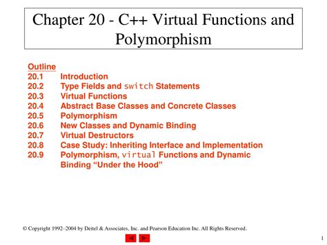 ppt mastering c virtual functions and polymorphism powerpoint