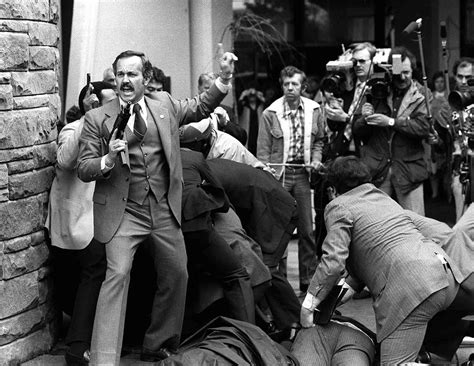 The Chaotic Scene After The Attempted Assassination Of President Reagan