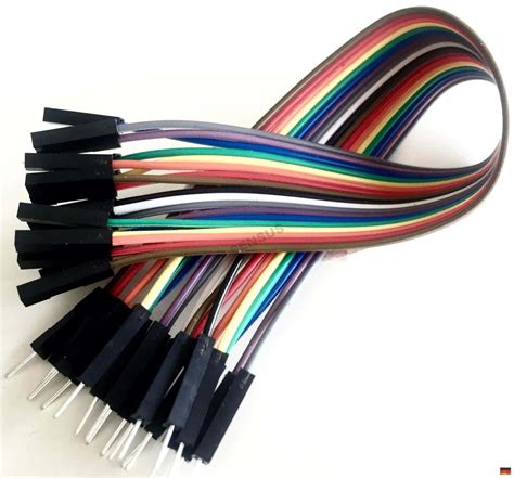 Jumper Wire Steckbrücken Steckbrett Kabel 20p male female männlich