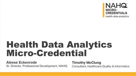 Nahq Micro Credentials Healthcare Certifications