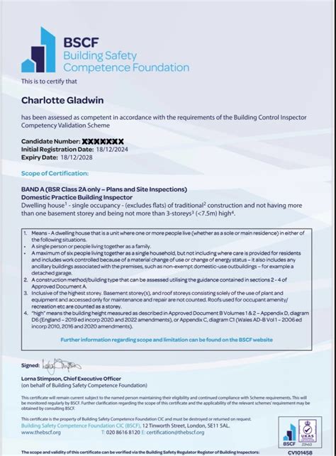 I Can Finally Say Ive Passed My Bscf Validation To Become A 2a Registered Building Inspector🎉