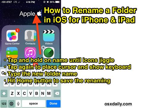 How To Rename A Folder In Ios For Iphone And Ipad