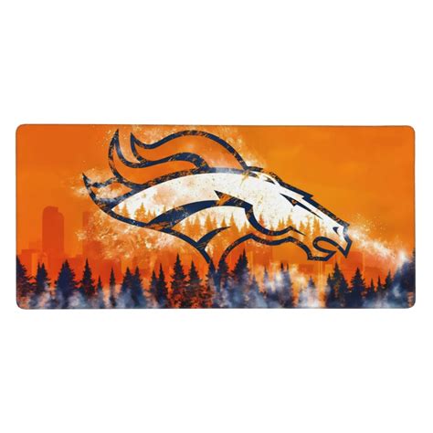 Broncos Football Team 16x355 Inch Anti Slip Keyboard And Mouse Pad