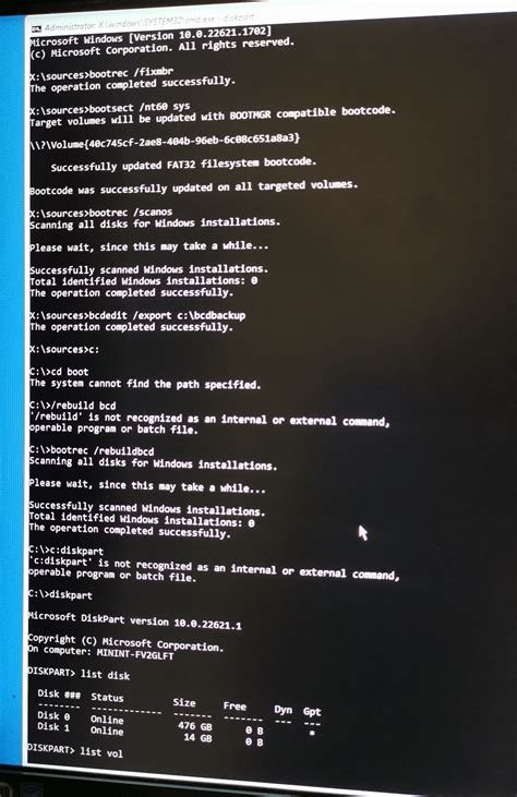 Cboot Doesnt Exist Cant Seem To Fix It Windows Wont Boot Cant