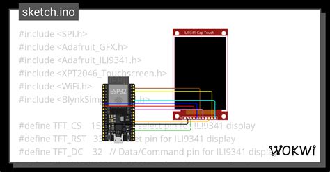 Touch Screen Wokwi Esp32 Stm32 Arduino Simulator