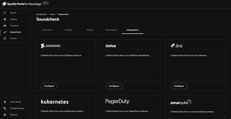 soundcheck spotify plugins for backstage developer documentation