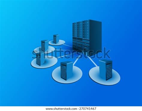 Concept Data Center Architecture Various Systems Stock Vector Royalty Free