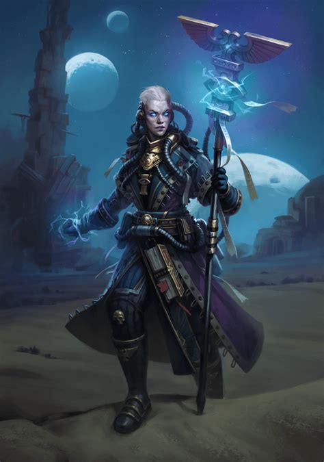 Custom Portrait Psyker With Hair Rroguetradercrpg