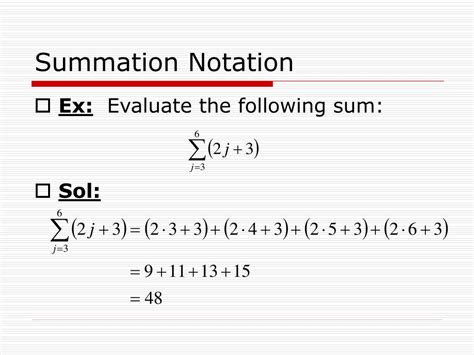 Ppt Summation Notation Powerpoint Presentation Free Download Id 510198