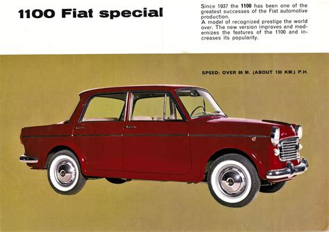 1962 Fiat 1100 Brochure