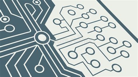 Abstract Circuit Board Or Network Pattern Graphic Element For Technology Vector Design