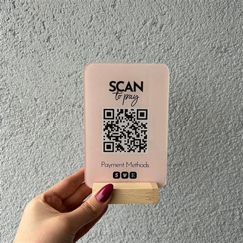 Mini Qr Code Display Sign Social Media Qr Code Salon Sign Beauty Sign Hairdressers