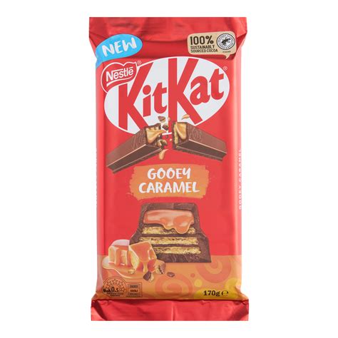 Nestle Kit Kat Gooey Caramel Milk Chocolate Wafer Block World Market