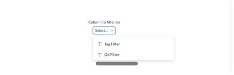 Impossible To Select A Filter In The Dashboard Even If It Is Present In