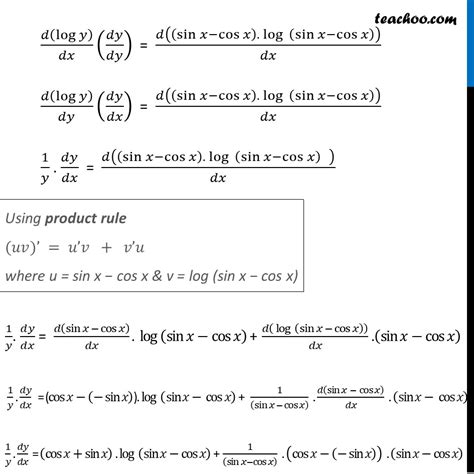 Misc 9 Differentiate Sin X Cos X Sin X Cos X Chapter 5