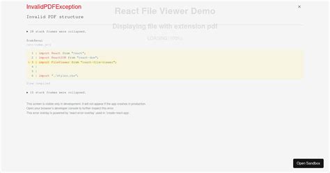 react file viewer examples codesandbox