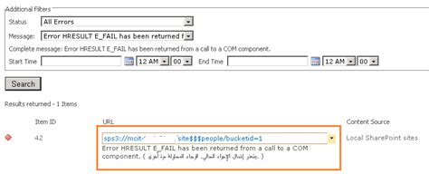 Error Hresult Efail Has Been Returned From A Call To A Com Component