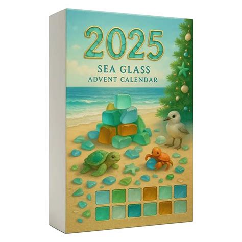 Viral Sea Glass Christmas Tree Advent Calendar Ocean Themed 24 Days