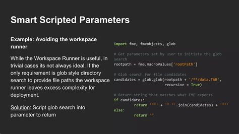When To Use Python In Fme Ppt