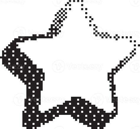 bitmap pattern star shape halftone gradient element y2k graphic