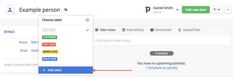 Contact Labels Knowledge Base Pipedrive