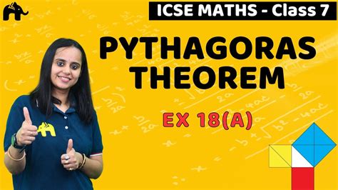 Pythagoras Theorem Class 7 Icse Maths Selina Chapter 18 Exercise