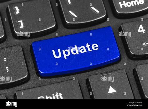 Computer Notebook Keyboard With Update Key Stock Photo Alamy
