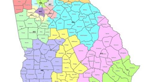 Georgia State House District Map Printable Map