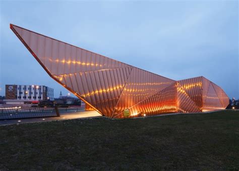 Copper Panels Clad The Facade Of Polands Museum Of Fire