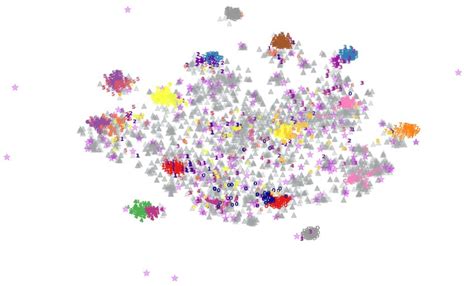 feature visualization of target domain with different losses and