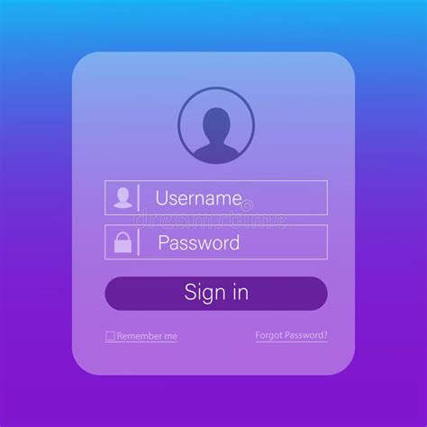 User Login Smartphone For Site Design Mockup Application Page User