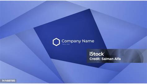 현대 창조적이고 깨끗한 블루 명함 디자인 템플릿 트렌디 한 단순한 추상 기하학적 세련된 웨이브 라인이있는 고급 우아한 명함 디자인 배경 벡터 일러스트 레이 션 0명에 대한