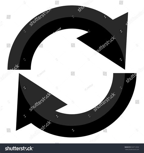 Circular Arrow Circle Arrow Icon Rotation เวกเตอร์สต็อก ปลอดค่า