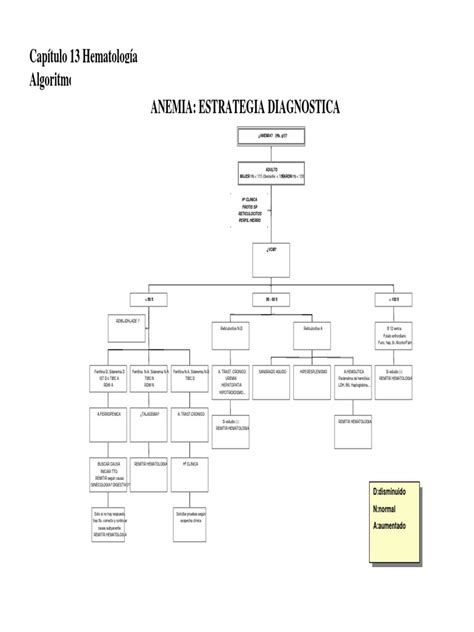 13 Algoritmos De Anemia Pdf Anemia Fluidos Corporales