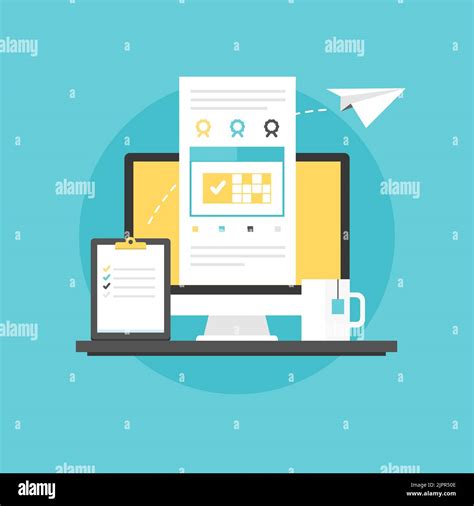 Business Planning Icon Concept Computer With Business Calendar And