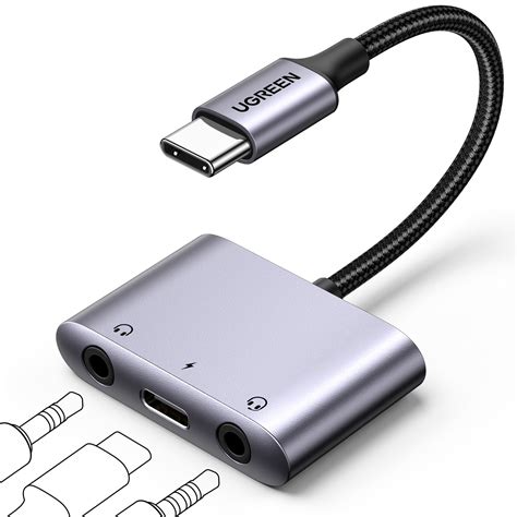 Snapklik Com Ugreen Usb C To Mm Audio Adapter In Charger And Headphone Splitter Usb C