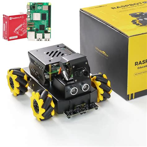 Yahboom Ai Vision Robot Raspberry Pi 5 Car With 2dof Hd Camera Support