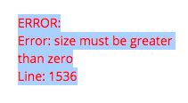 Error Size Must Be Greater Than Zero Line Issue Jscad OpenJSCAD Org GitHub