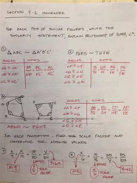 Honors Geometry Vintage High School Section 7 2 Similar Polygons