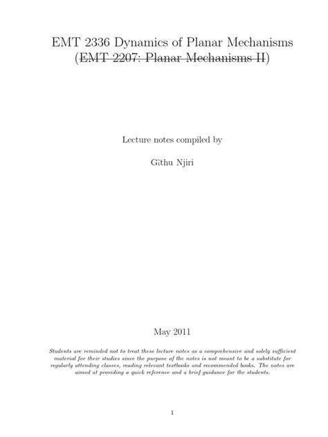 Dpm Class Notes Pdf Force Torque