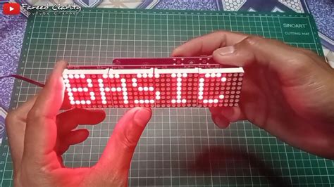 Membuat Jam Digital Display Dot Matrix Max7219 Keren Untuk Dikamar Atau Diatas Meja Fareed