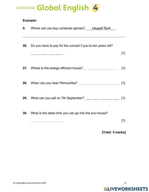 Cambridge Globa… Free Interactive Worksheets 5050171