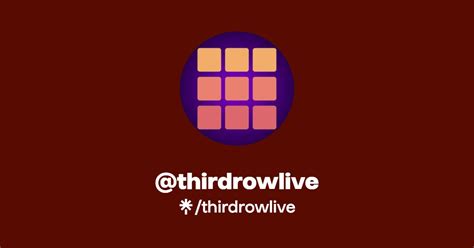 Thirdrowlive Linktree