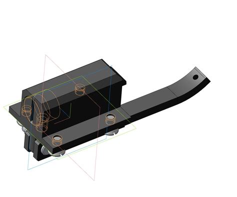 Замок ригельный с поворотной ручкой - Чертежи, 3D Модели, Проекты ...