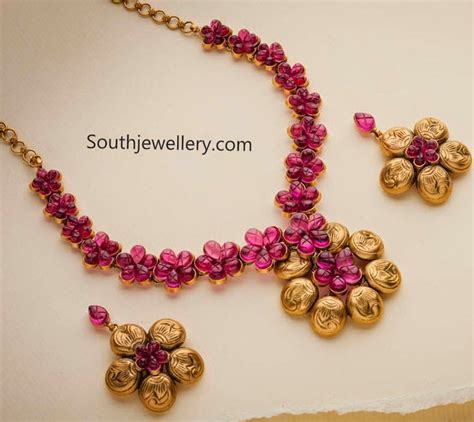 Fascinating Antique Ruby Necklace Indian Jewellery Designs
