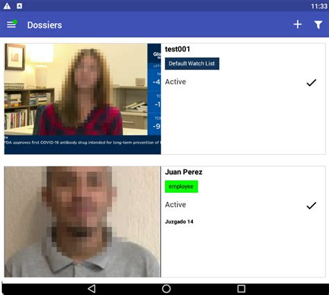 View And Create The Dossiers — Findface Multi Mobile 10 Documentation