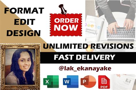 Do Design Format Word Excel Powerpoint Presentation And Pdf Files
